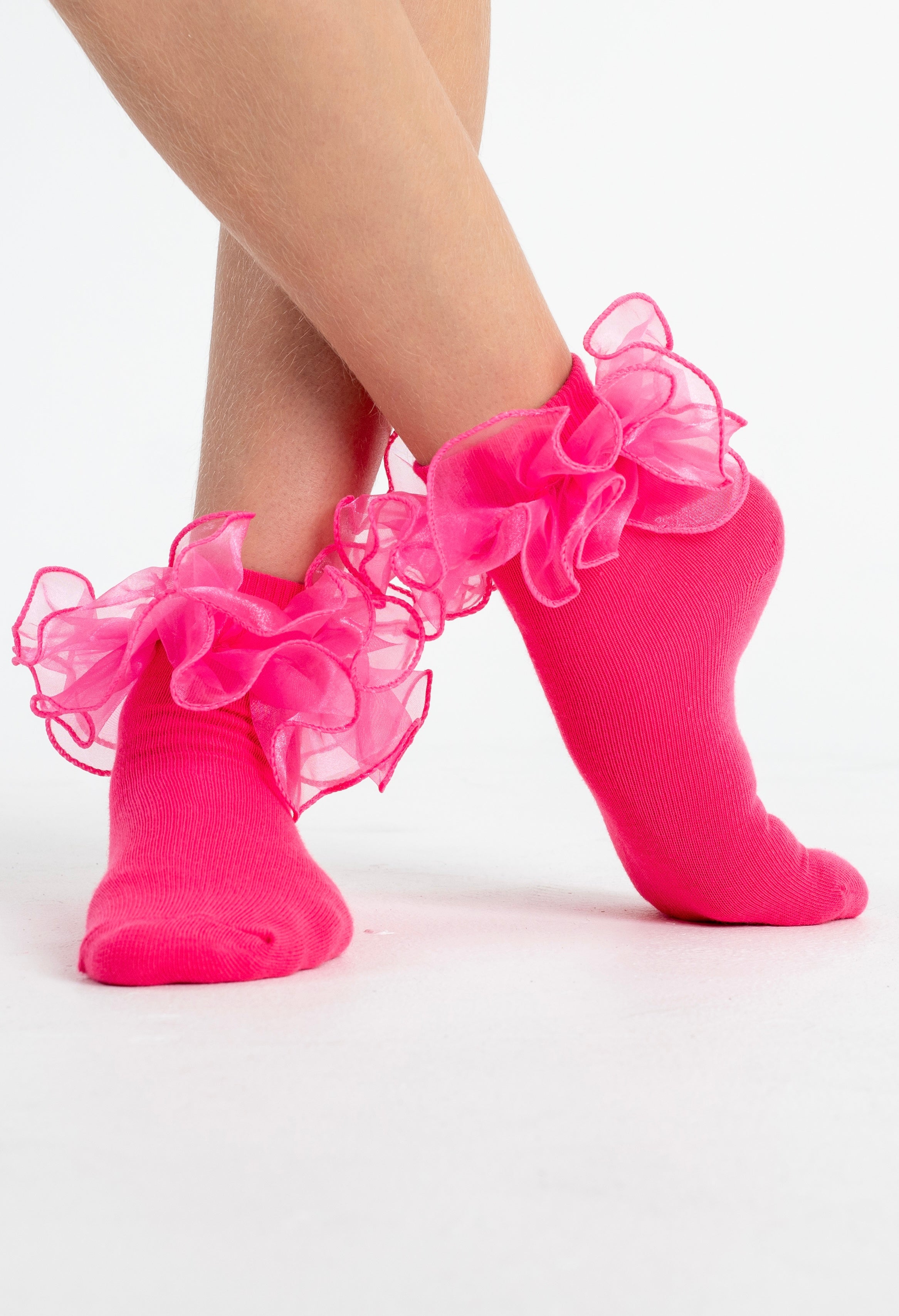 Pink Frilly Socks – Square Rose